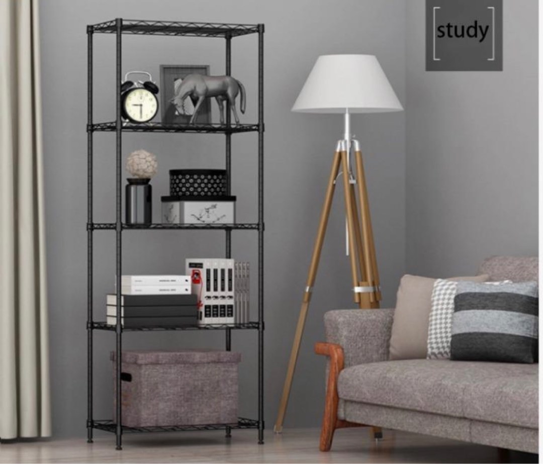 Metal shelf rack, Furniture & Home Living, Furniture, Shelves, Cabinets ...