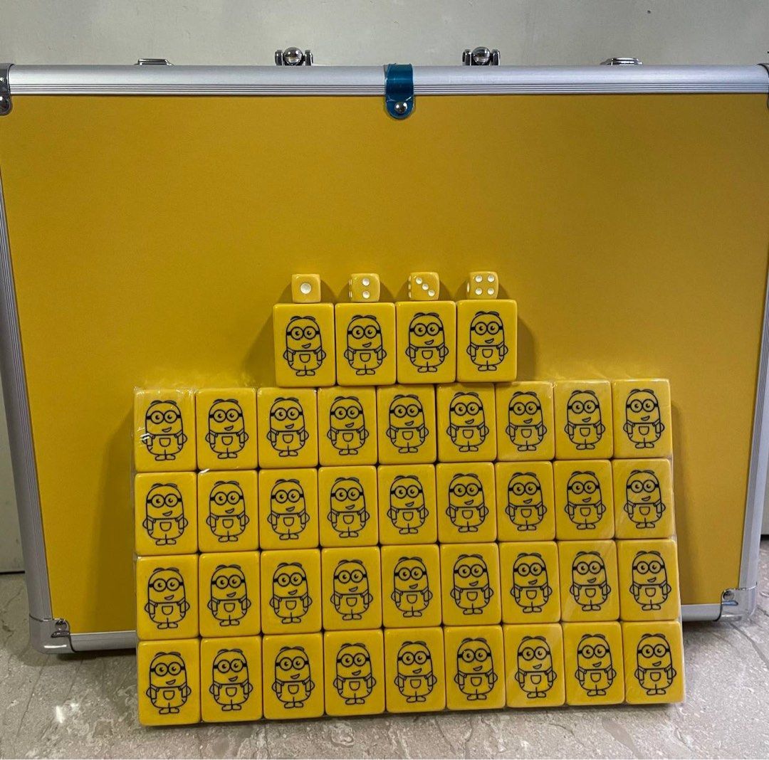 MINION MAHJONG SET, Hobbies & Toys, Toys & Games on Carousell