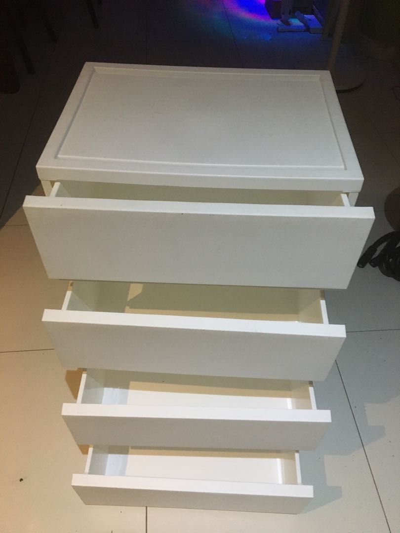 Modern Minimalist Matte White Plastic Drawer MADE IN JAPAN, Furniture ...