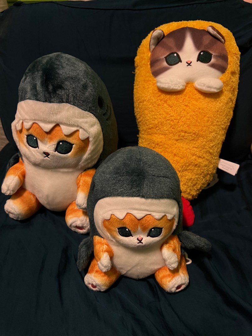 Mofusan Neko Plushie (Shark/Ebi) , Hobbies & Toys, Toys & Games on ...