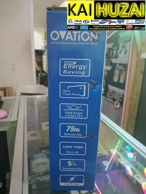 Monitor Ovation 21.5inches IPS 75hz Frameless, Computers & Tech, Parts & Accessories, Monitor ...