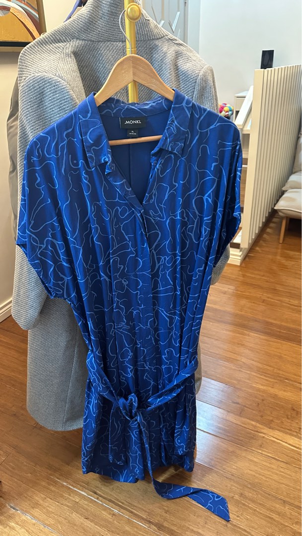 Monki Blue Maxi Dress on Carousell