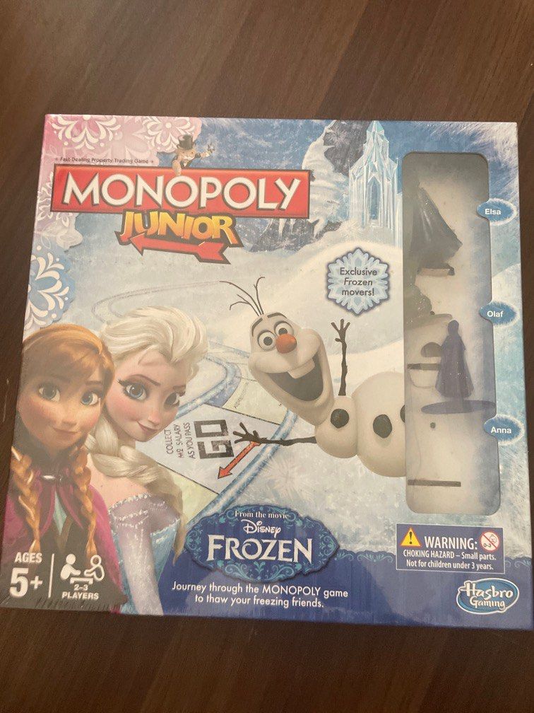 Monopoly Junior Frozen, Hobbies & Toys, Toys & Games on Carousell