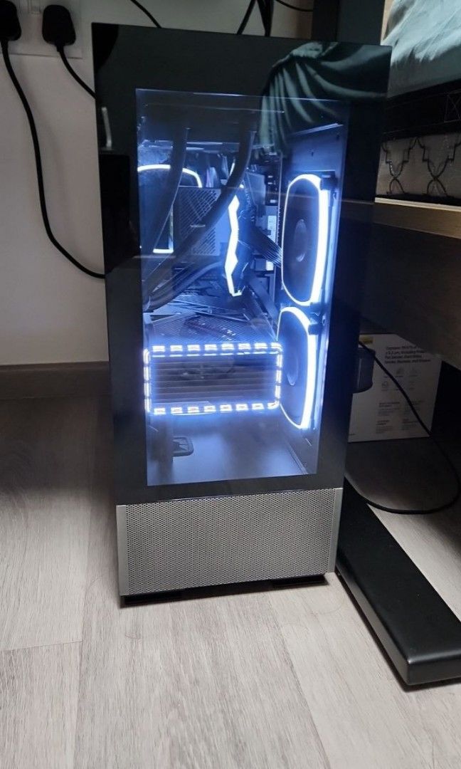 Montech Sky Two Desktop Case with RGB fan & Controller + CPU Under desk ...