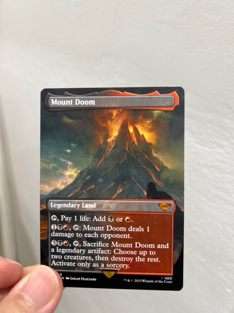 MTG LOTR Mount Doom, Hobbies & Toys, Toys & Games on Carousell
