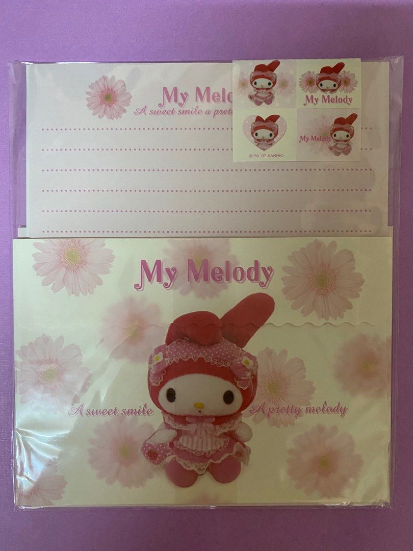 My Melody Letter Set, Chimutan & My Melody File Set, 興趣及遊戲, 手作＆自家設計, 文具 ...