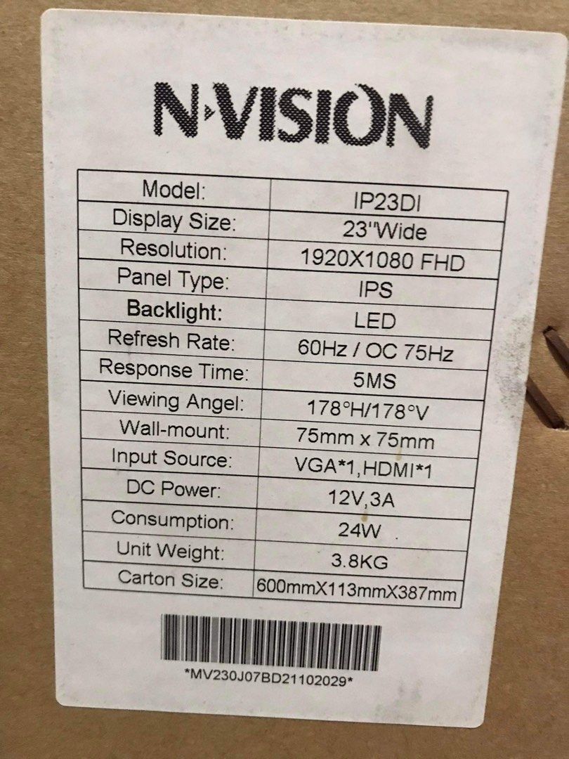 N VISION Monitor on Carousell