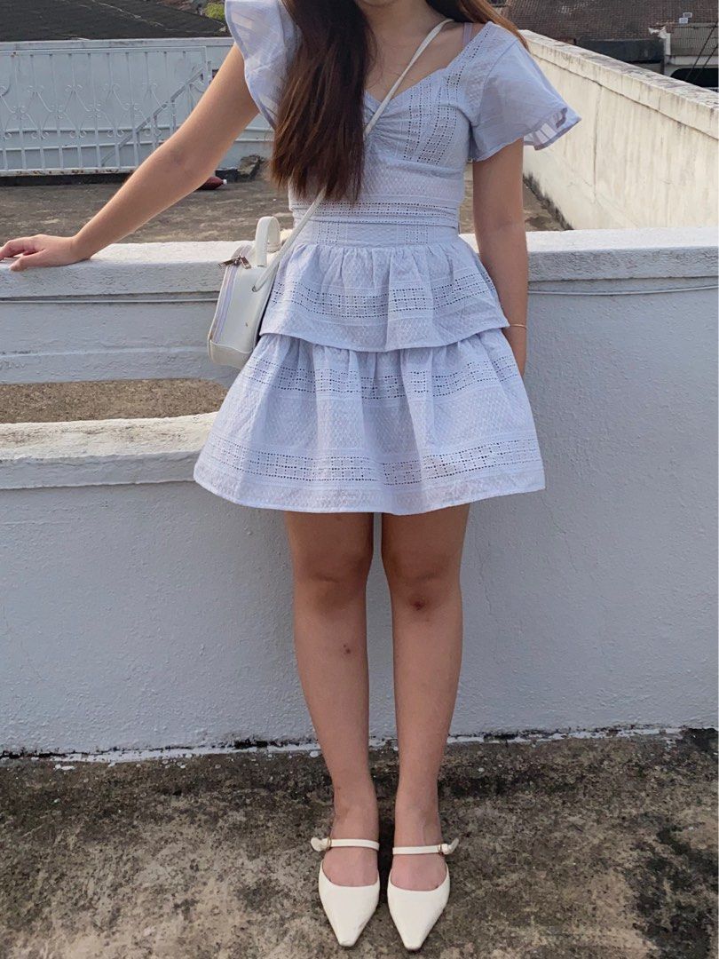 [nego] Arimee baby blue set wear, Women's Fashion, Dresses & Sets, Sets ...