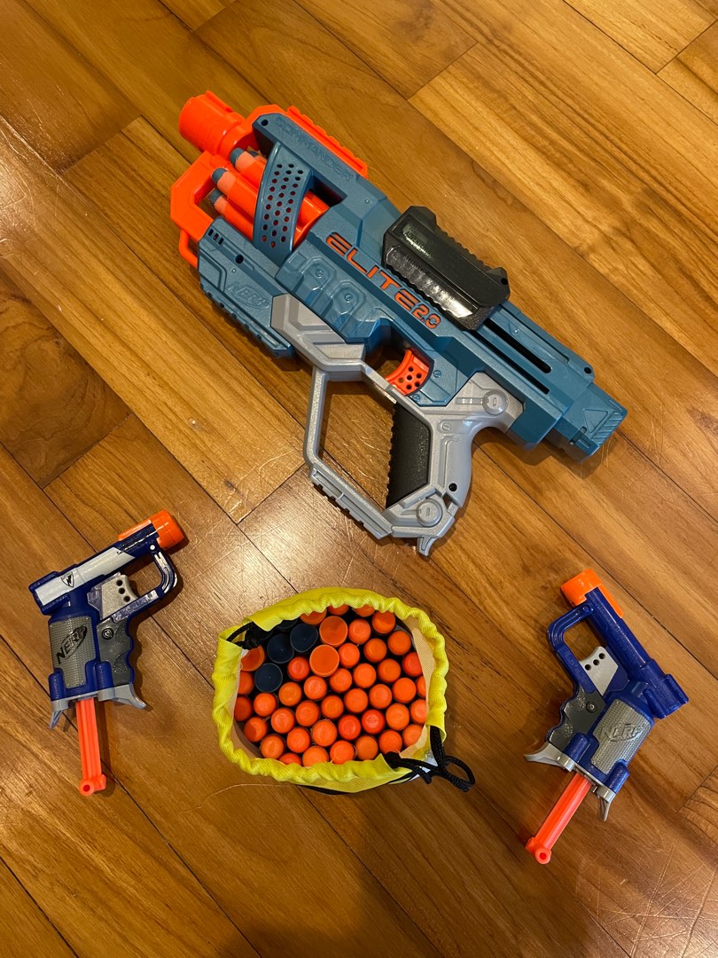 NERF Elite Commander and NERF n-strike Jolt Blaster x2, Hobbies & Toys ...