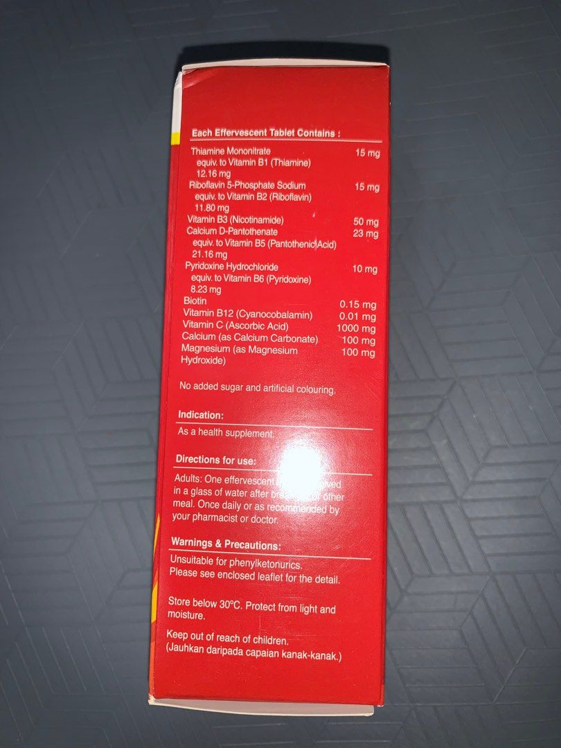 (New) bio life Nat b fizzy, Health & Nutrition, Health Supplements ...