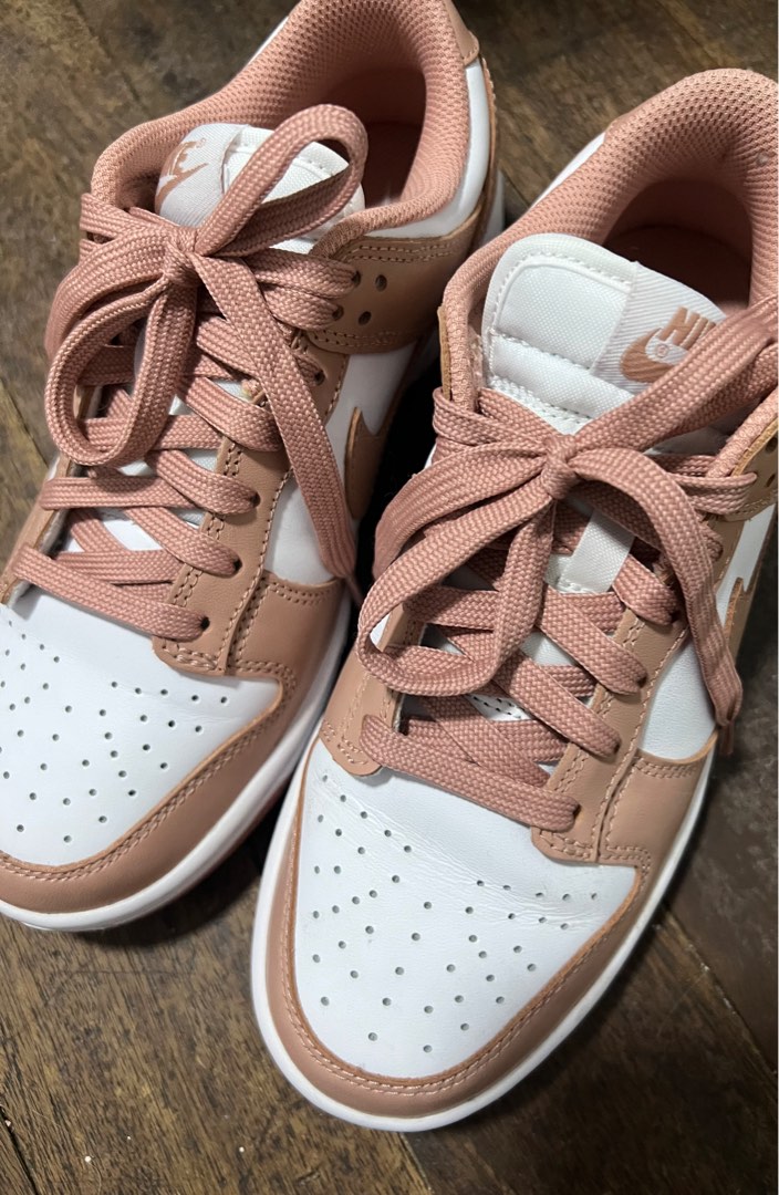 Nike Low Dunks Rose Whisper US 5, Women's Fashion, Footwear, Sneakers ...