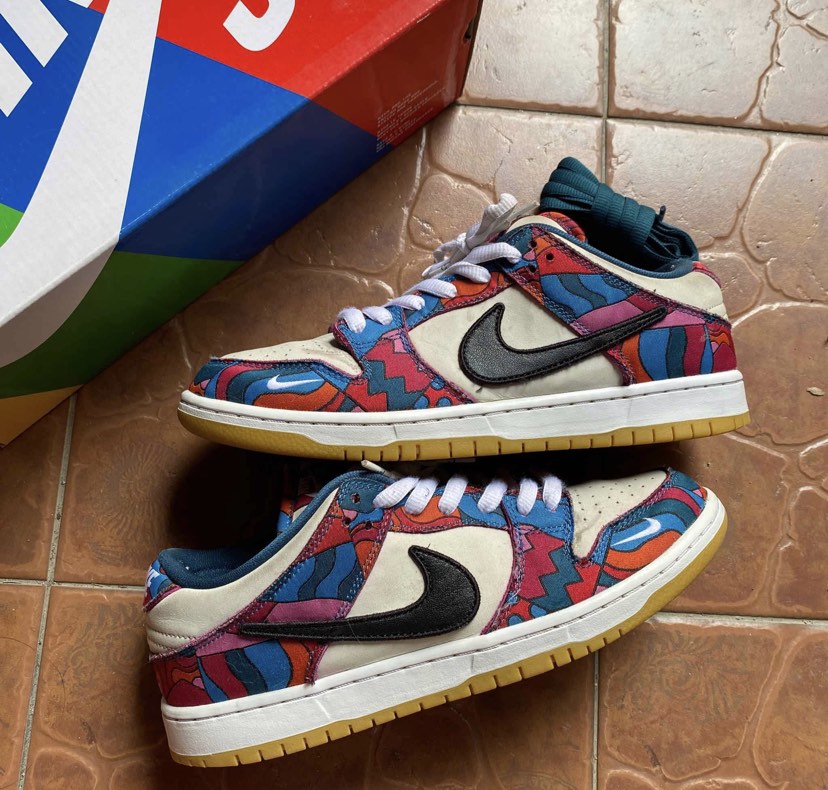 Nike SB Dunk Low Parra, Men's Fashion, Footwear, Sneakers on Carousell