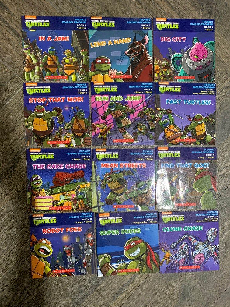 Ninja turtle phonics books, Hobbies & Toys, Books & Magazines, Children ...