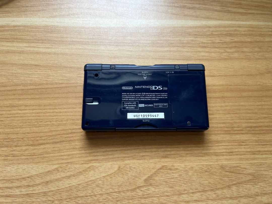 Nintendo DS Lite - Navy Blue, Video Gaming, Video Game Consoles ...