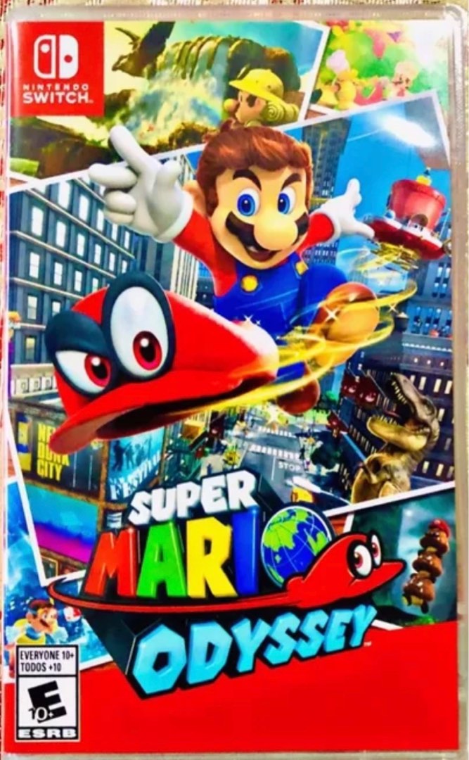 Nintendo Switch Super Mario Games, Mario Odyssey, Mario Bros. u deluxe ...