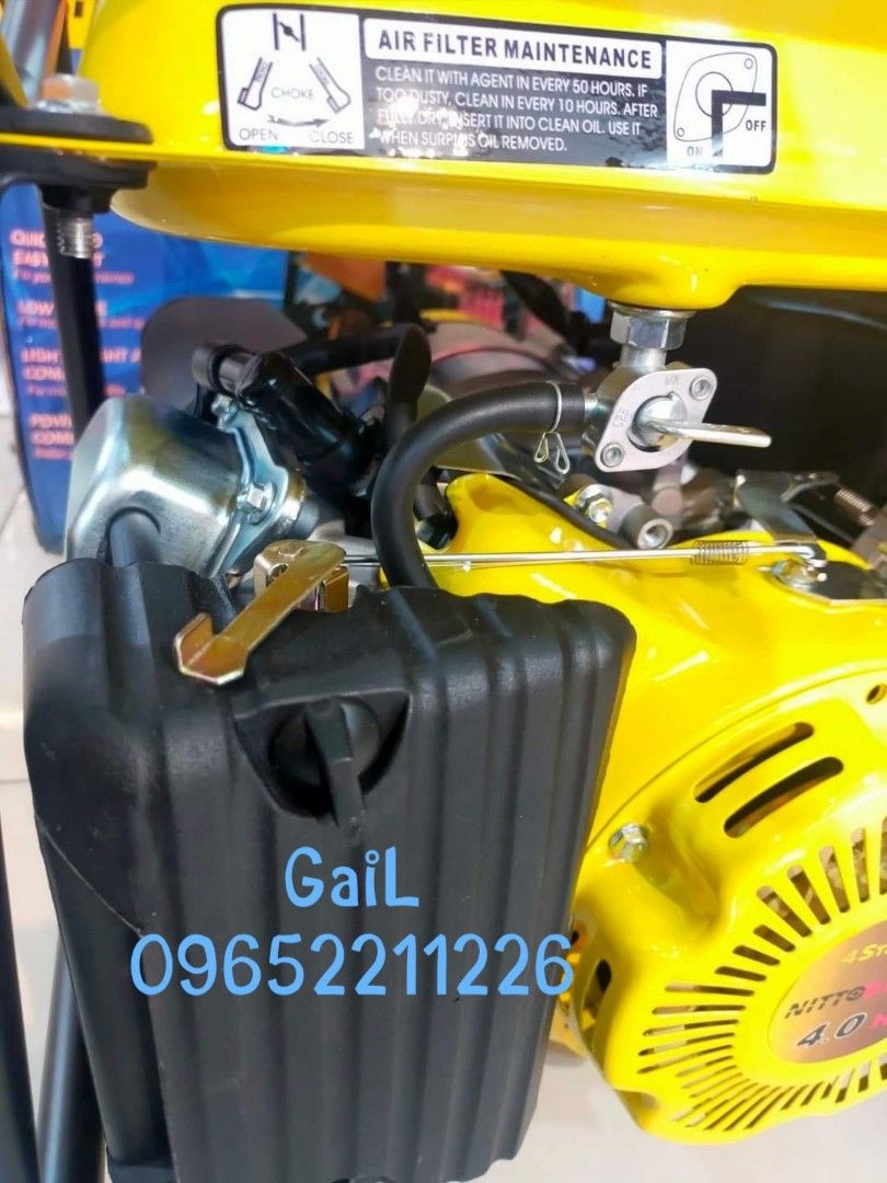 NITTOO 1400W, 4HP, 4-Stroke Gasoline Generator, Commercial & Industrial ...
