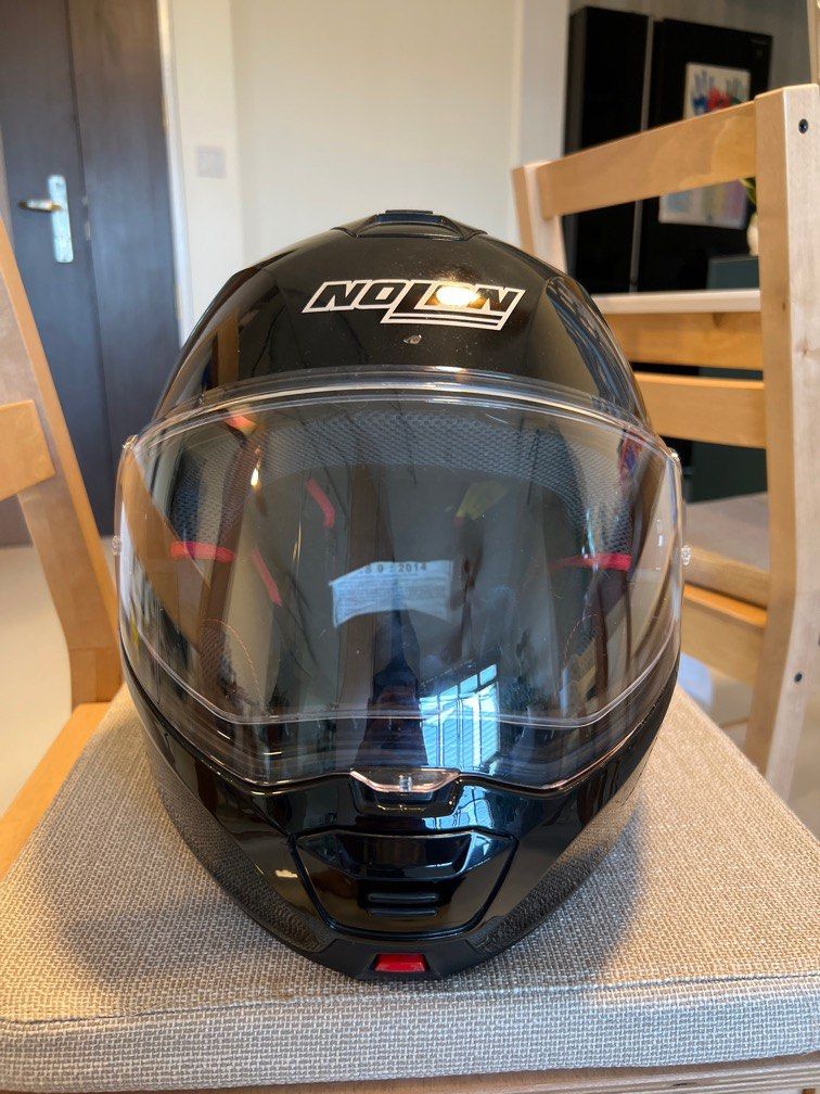 Nolan N100-5 Gloss Black Modular helmet, Motorcycles, Motorcycle ...