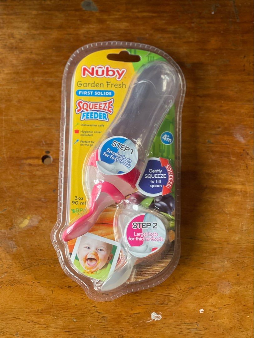 Nuby Squeeze Feeder Garden Fresh Baby Feeding Squeeze Spoon on Carousell