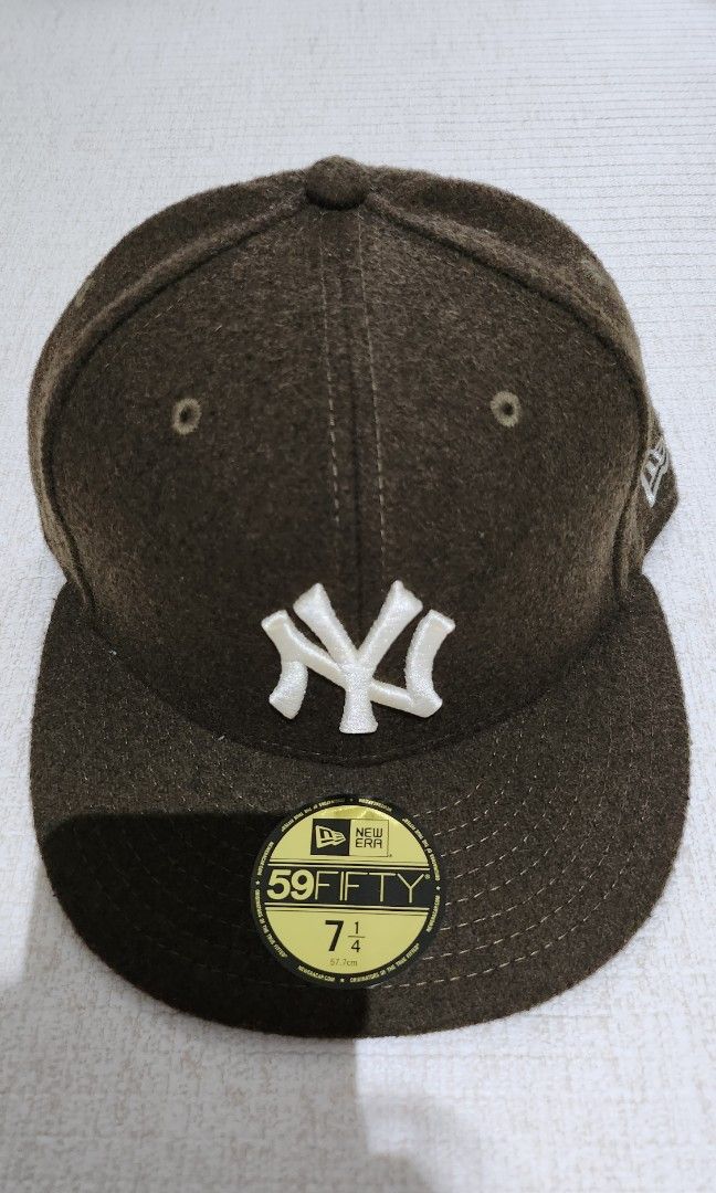 NY Baseball Cap Brown, Men's Fashion, Watches & Accessories, Caps ...