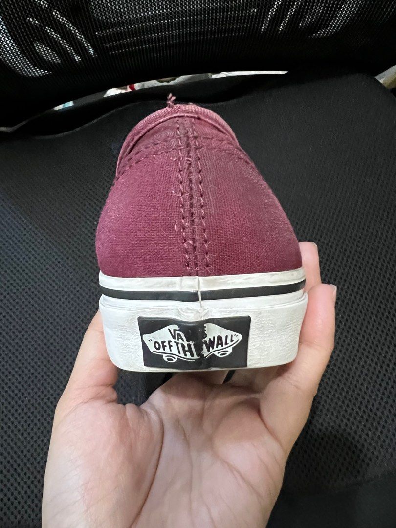 Original Classic Maroon Vans Shoes on Carousell
