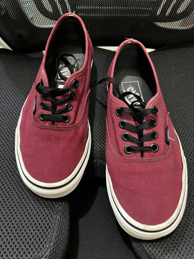 Original Classic Maroon Vans Shoes on Carousell