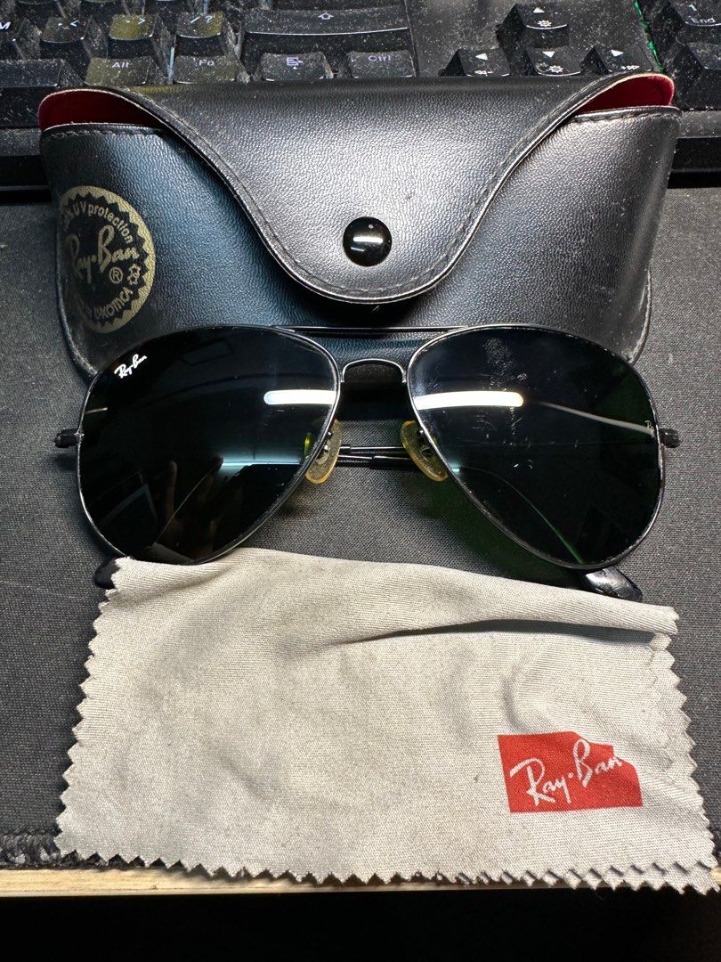 Original Ray Ban Aviator, Women's Fashion, Watches & Accessories ...