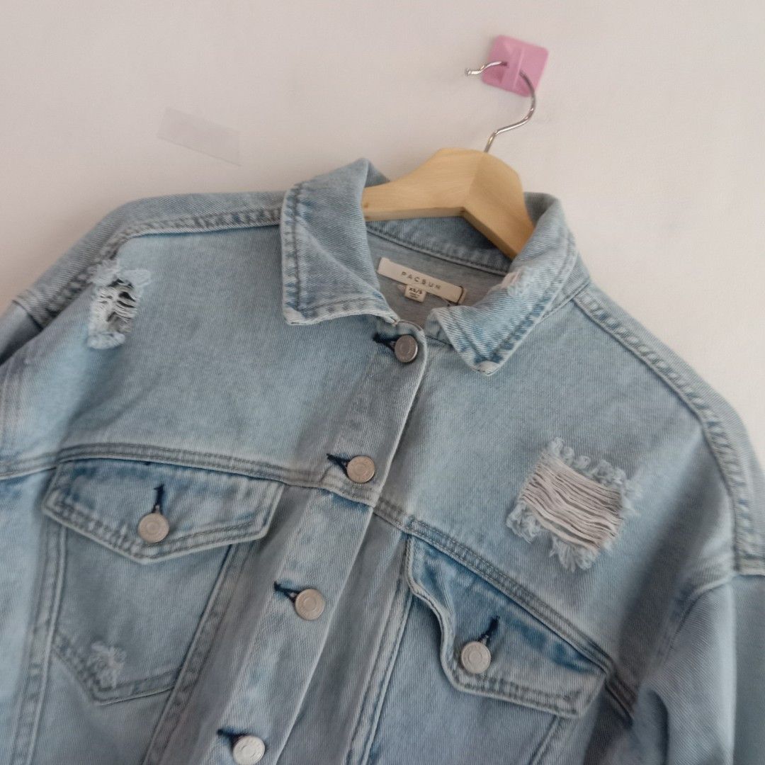 PACSUN WOMAN'S JACKET CROP, Fesyen Wanita, Pakaian Wanita, Atasan di ...