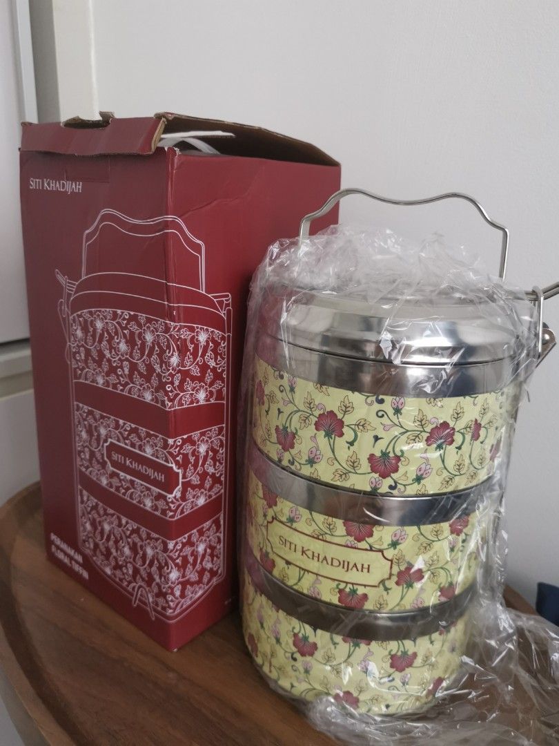 Peranakan Floral Tiffin, Furniture & Home Living, Kitchenware ...