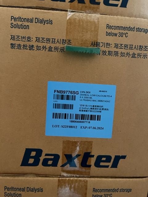 Peritoneal Dialysis Solution - Baxter (Manual), Health & Nutrition ...