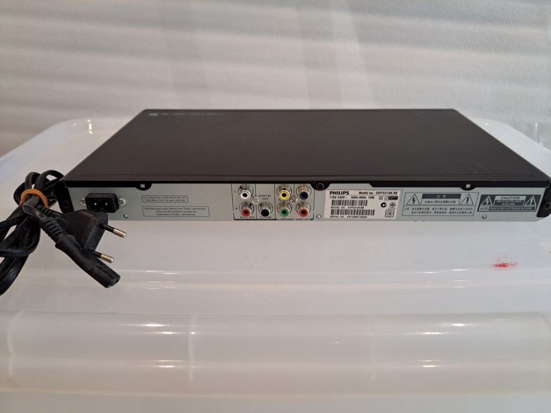 Philip DVD Player With Remote Control, Model DVP3310K, TV & Home ...