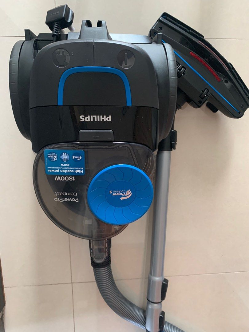 Philips PowerPro Compact 1800W Bagless Vacuum Cleaner, TV & Home ...