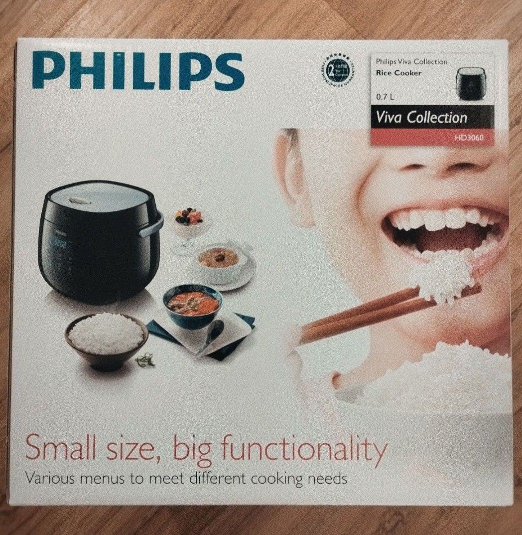Philips viva collection rice cooker 0.7l HD3060, TV & Home Appliances ...