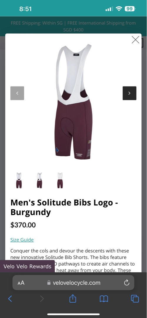 Pns bib, Men's Fashion, Activewear on Carousell