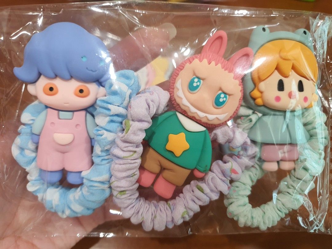 Pop mart labubu and dimoo hair tie, Hobbies & Toys, Memorabilia ...