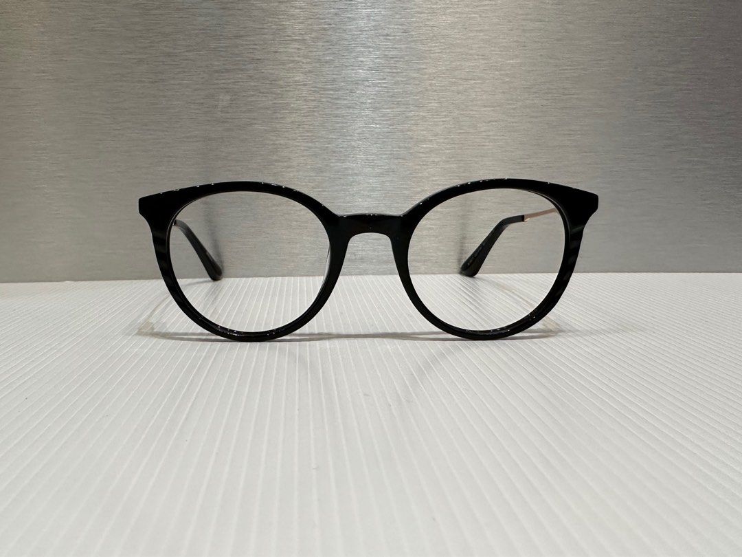 Premium acetate black frame with gold temples, Men's Fashion, Watches ...