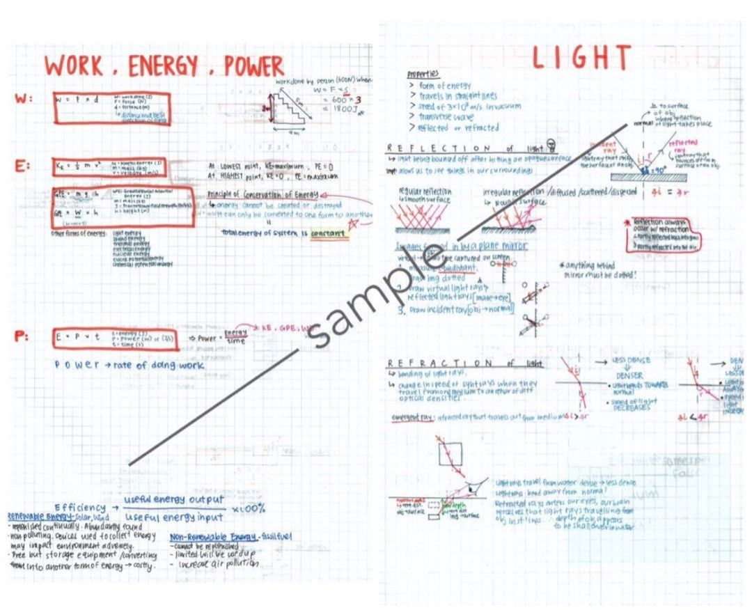 Pure Physics GCE O-Level Notes, Everything Else on Carousell