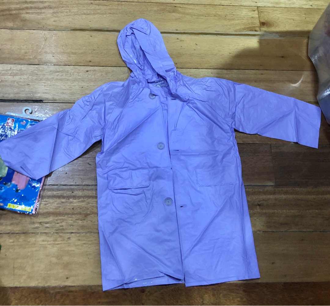 Purple Raincoat, Babies & Kids, Babies & Kids Fashion on Carousell
