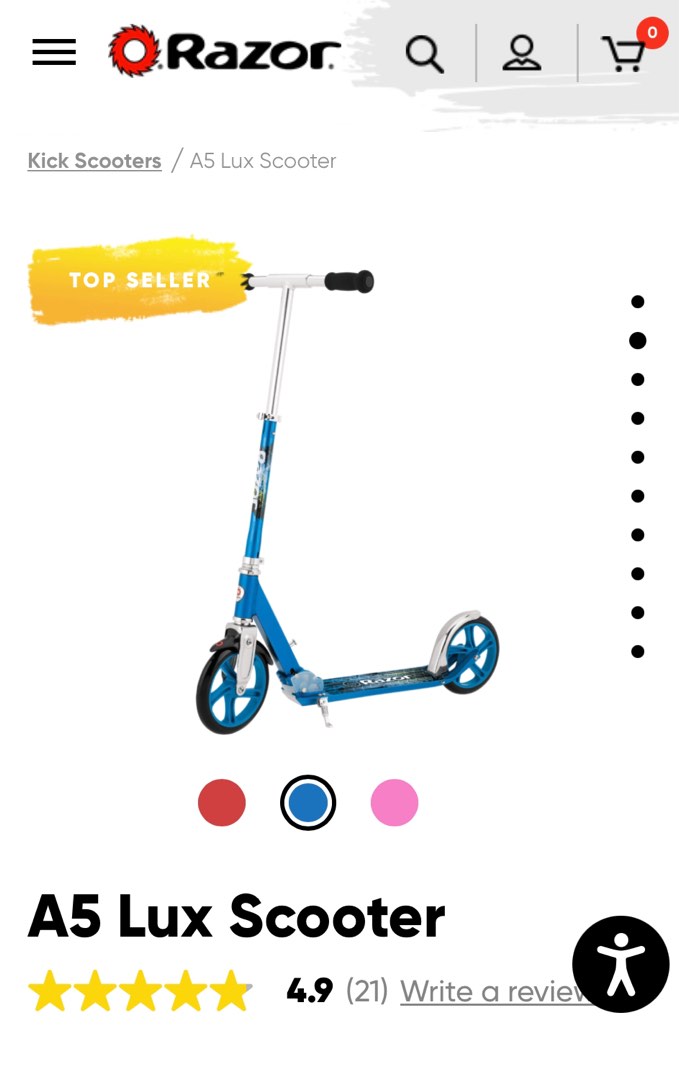 Razor A5 lux (up to 100kg adult), Sports Equipment, Sports & Games ...