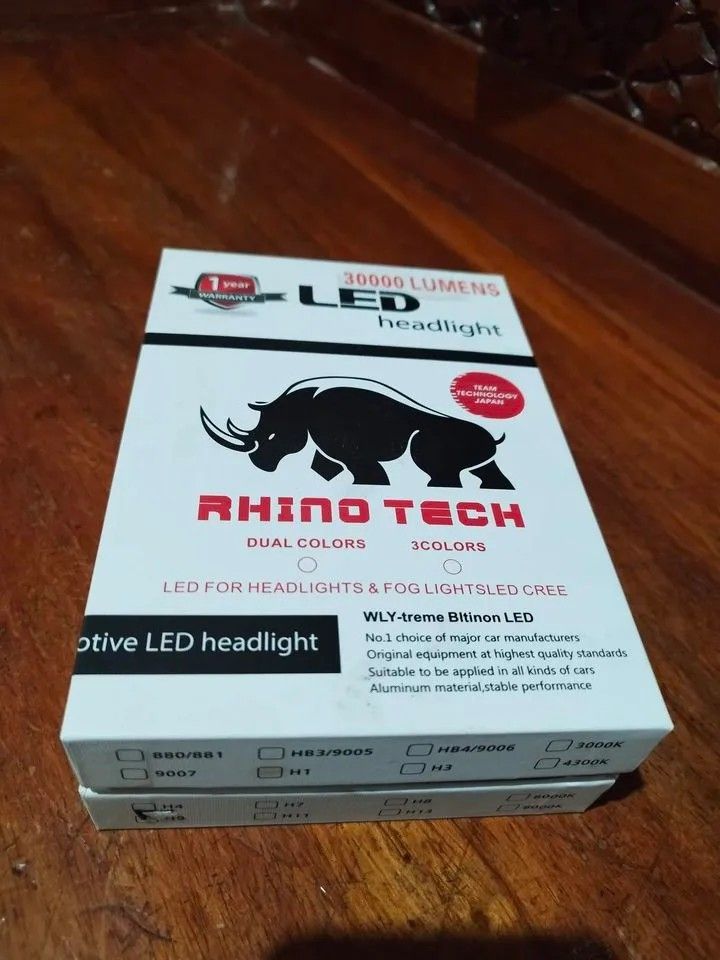 [Rhino Tech] H4 LED Headlights (30,000 Lumens), Car Parts & Accessories ...