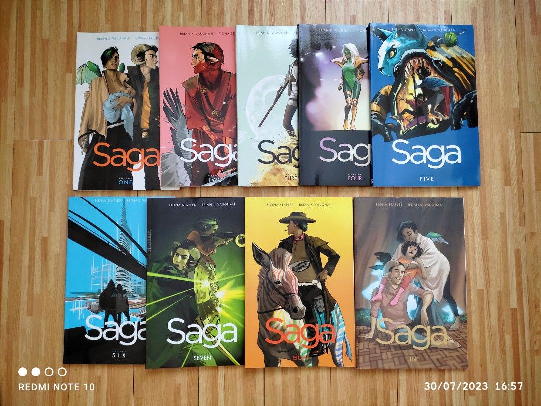 Saga Graphic Novel Set, Hobbies & Toys, Books & Magazines, Comics ...