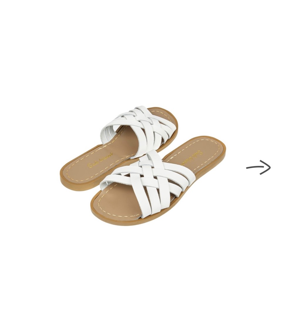Saltwater Retro Slides (White), Women's Fashion, Footwear, Flipflops ...