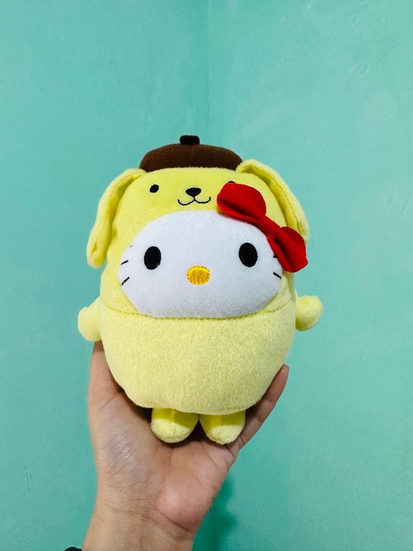 Sanrio Hello Kitty x Pompompurin Mcdo Plush toy, Hobbies & Toys, Toys ...