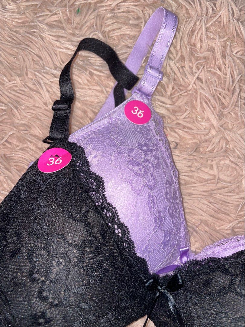 Scarlet Lace Twin Bras, Women's Fashion, New Undergarments & Loungewear ...