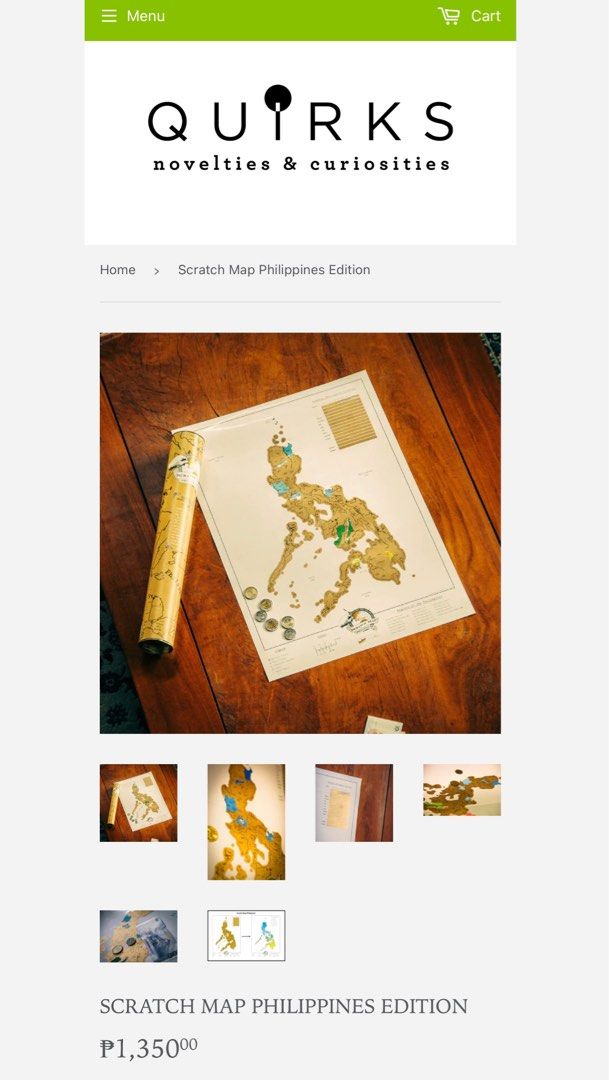 SCRATCH MAP - PHILIPPINES, Hobbies & Toys, Stationary & Craft, Other ...