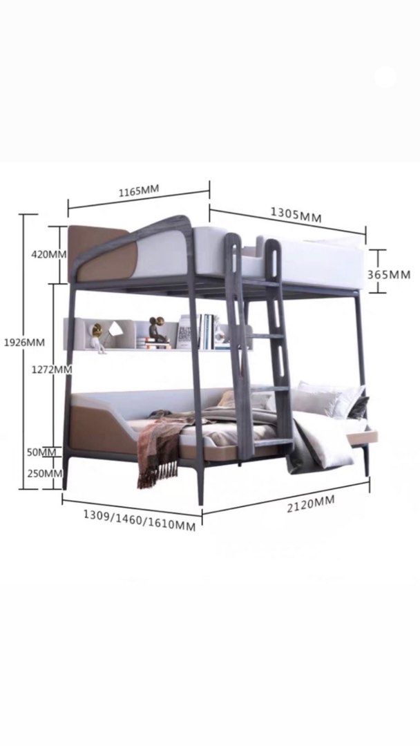 SEN Modern Double Decker Bedframe, Furniture & Home Living, Furniture ...