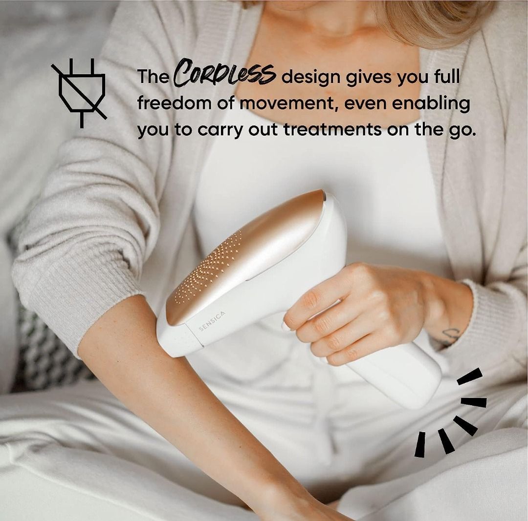 Sensica Pro Permanent Cordless Hair Removal Device Unlimited Flashed ...
