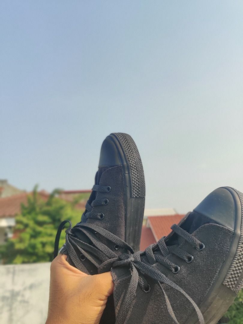 Sepatu Bata North Star hitam model converse on Carousell