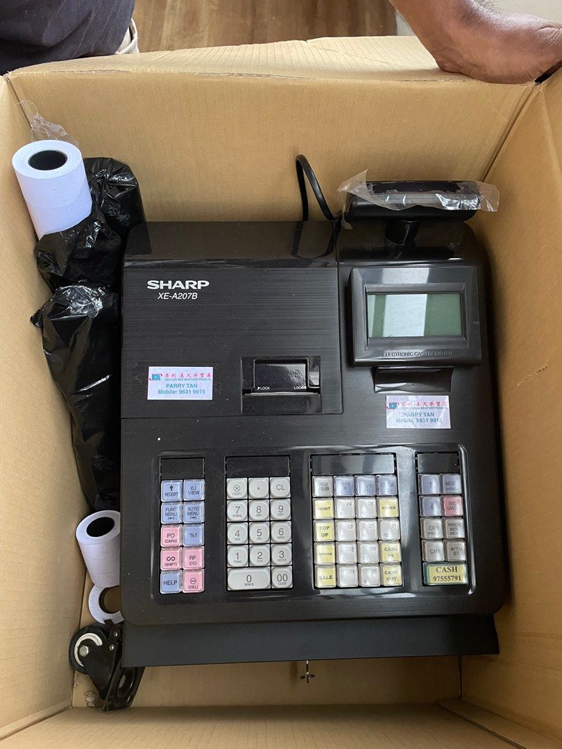 Sharp XE A207B billing machine, Computers & Tech, Office & Business Technology on Carousell