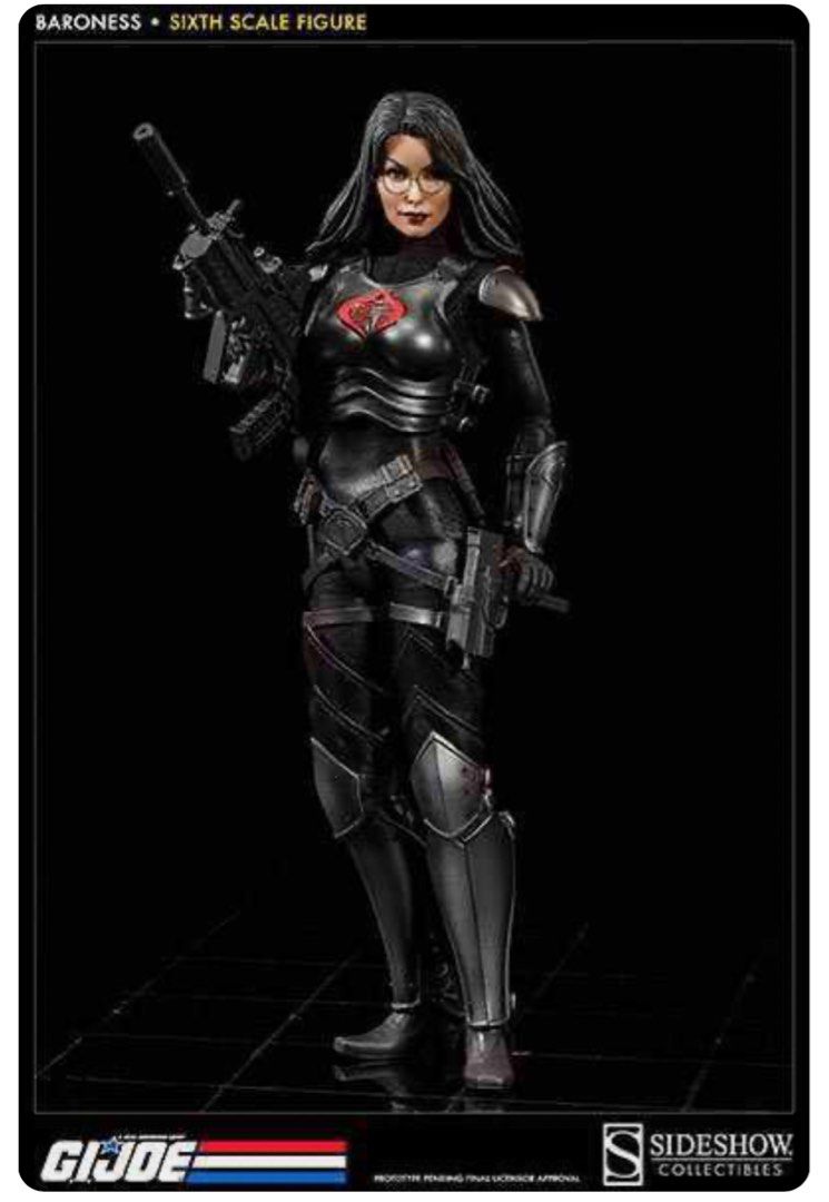 SIDESHOW GI JOE COBRA ASSASSIN BARONESS INTELIGENCE OFFICER 1/6 SCALE ...