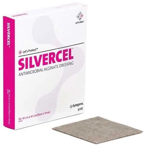 SILVERCEL Non-Adherent Antimicrobial Alginate Dressing, Health ...